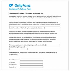 What Is an OnlyFans Release Form? Definition & Types